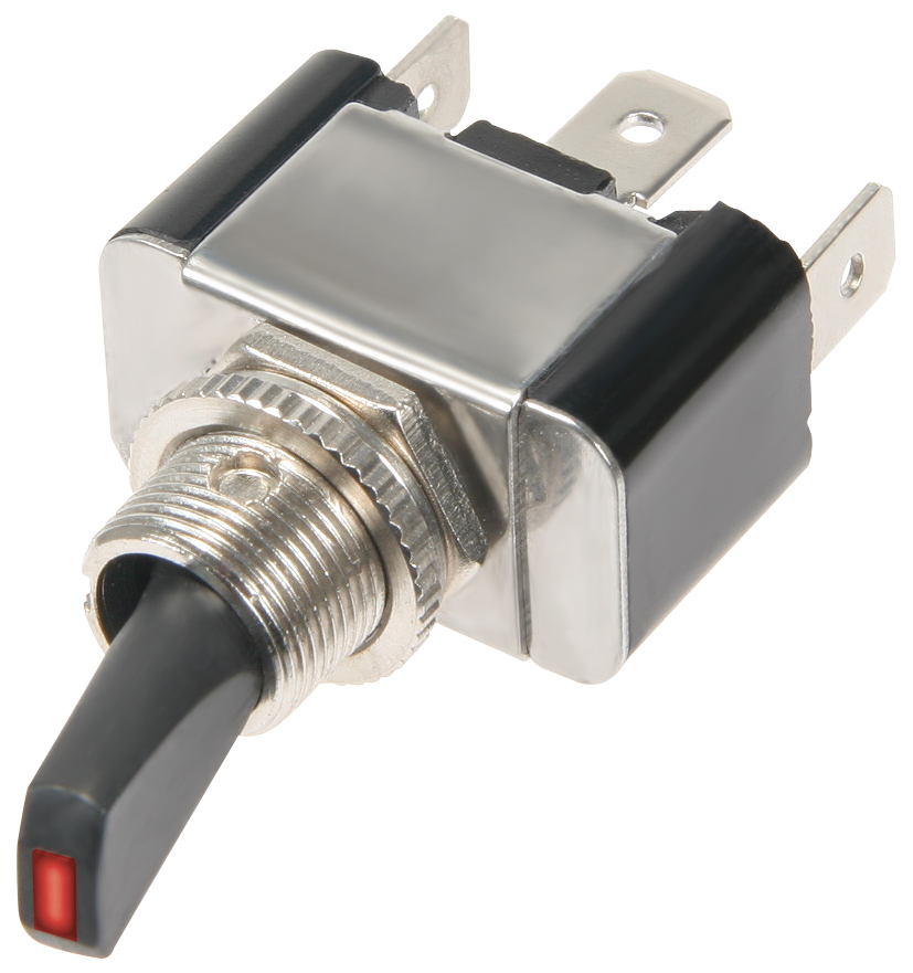 Sandtler Metall-Kippschalter mit LED (ON/OFF 30A/12V)