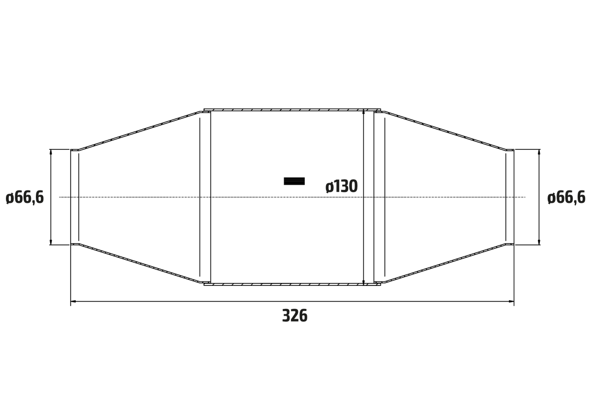 HJS Tuning Katalysator universal
