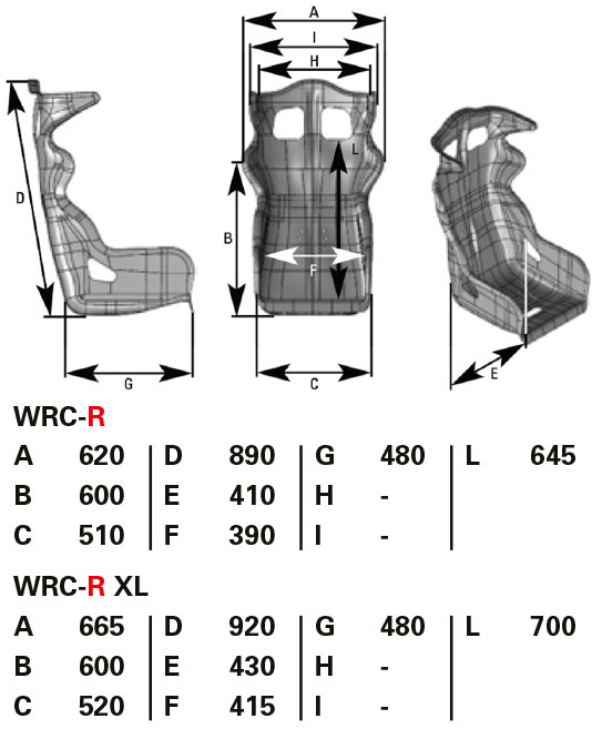 OMP Rennsitz WRC-R XL