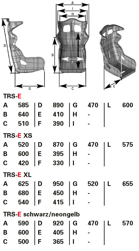 OMP Rennsitz TRS-E XL