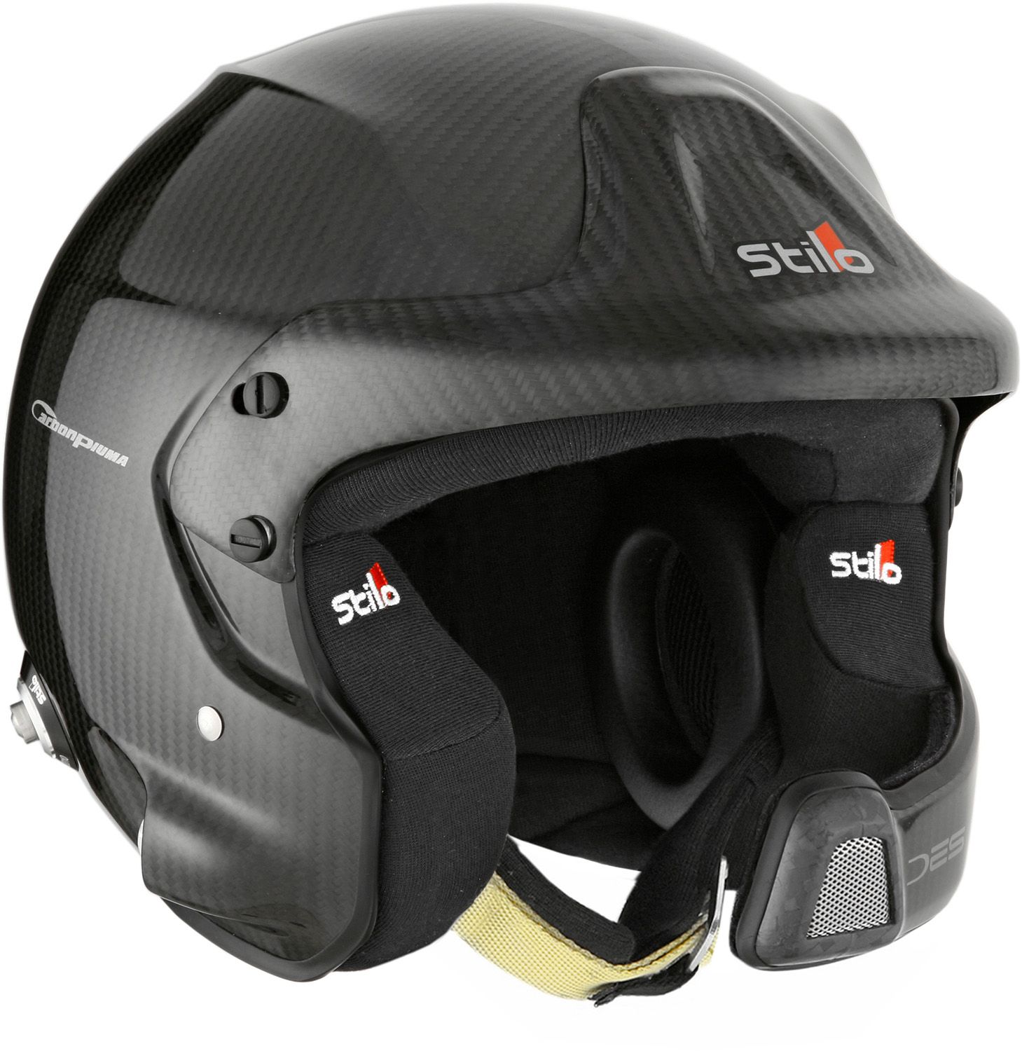 Stilo Helm WRC DES Carbon Piuma Rally, schwarz